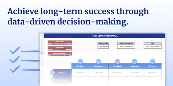 Six Sigma tool: DMAIC Template | Consultport