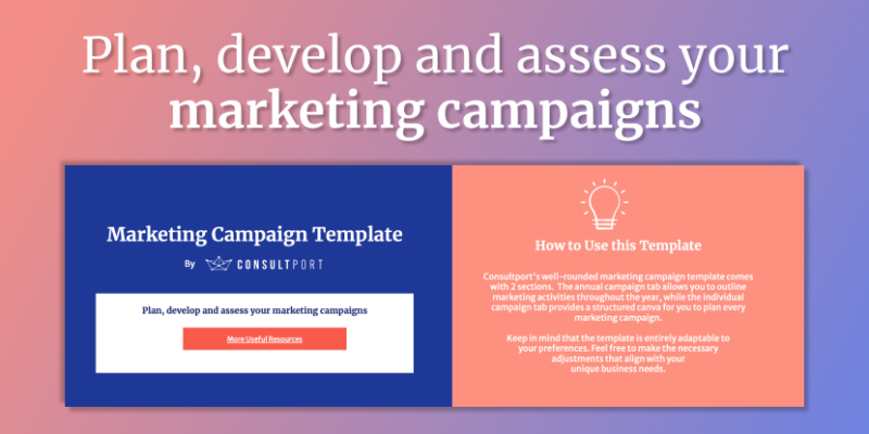 Marketing Campaign Template | Consultport