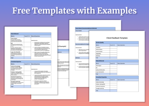 Client Feedback Template for Consultants | Consultport
